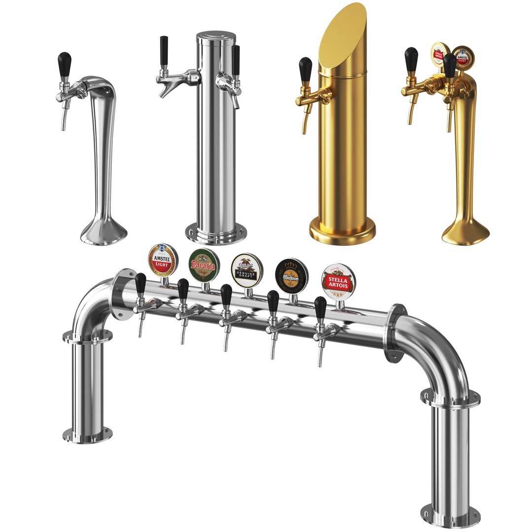 Beer Tower 3D Model - TurboSquid 1690425