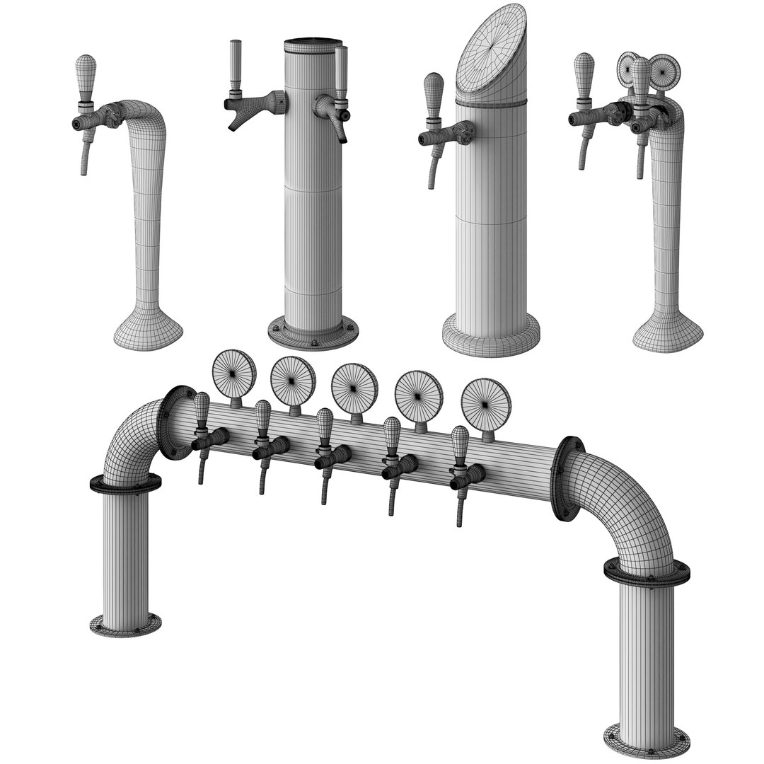 Beer Tower 3D Model - TurboSquid 1690425