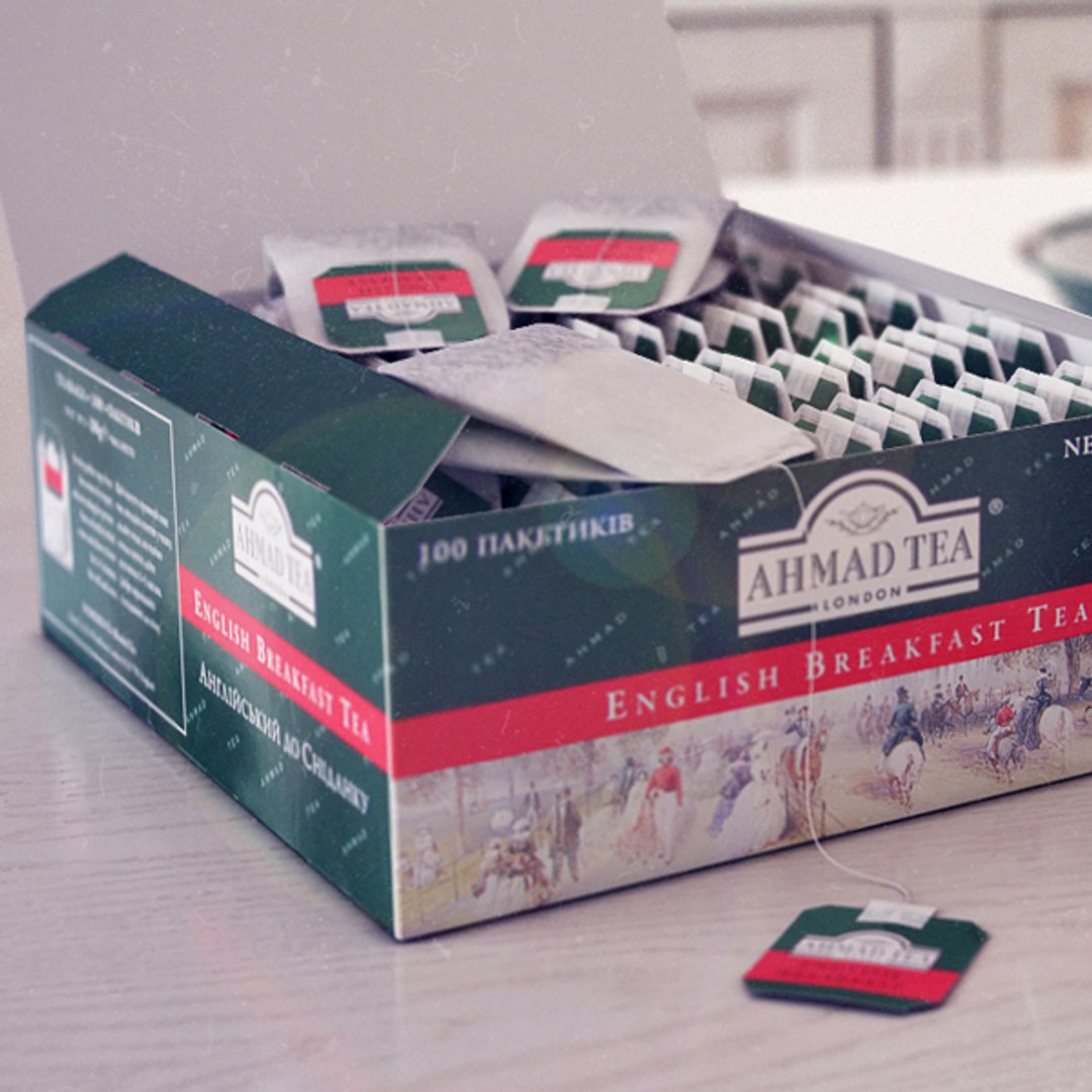 Ahmad Tea Bags 3d C4d