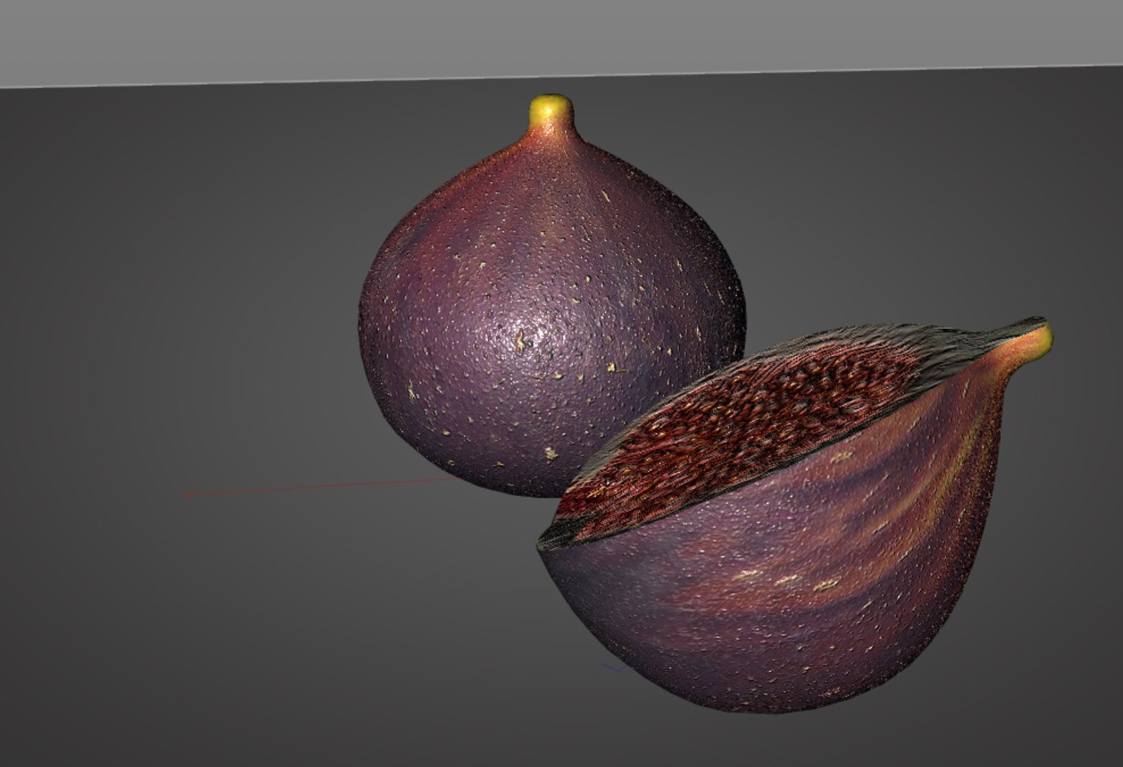 Fig Fruit Model - TurboSquid 1541195