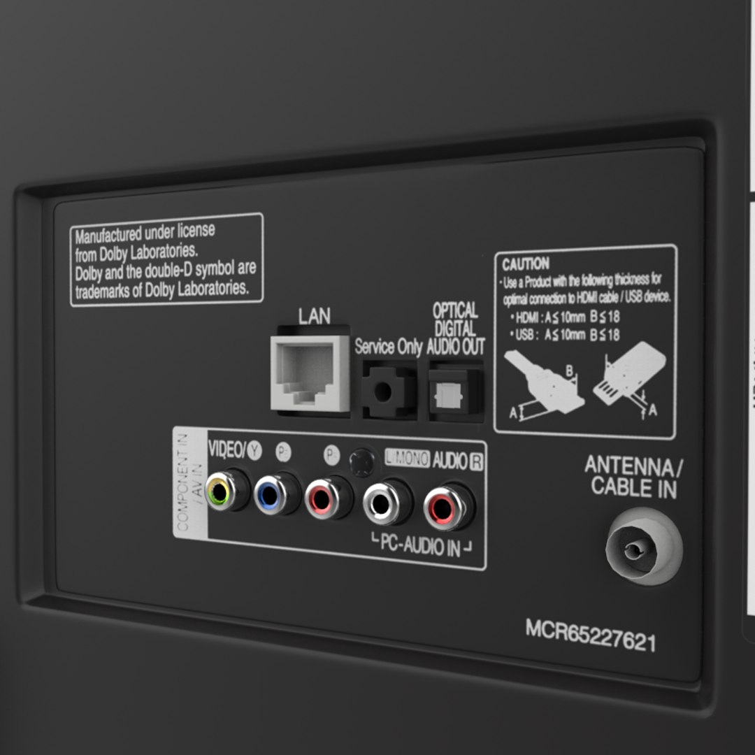 Lg Led 109cm 43lf6300 3D - TurboSquid 1318638