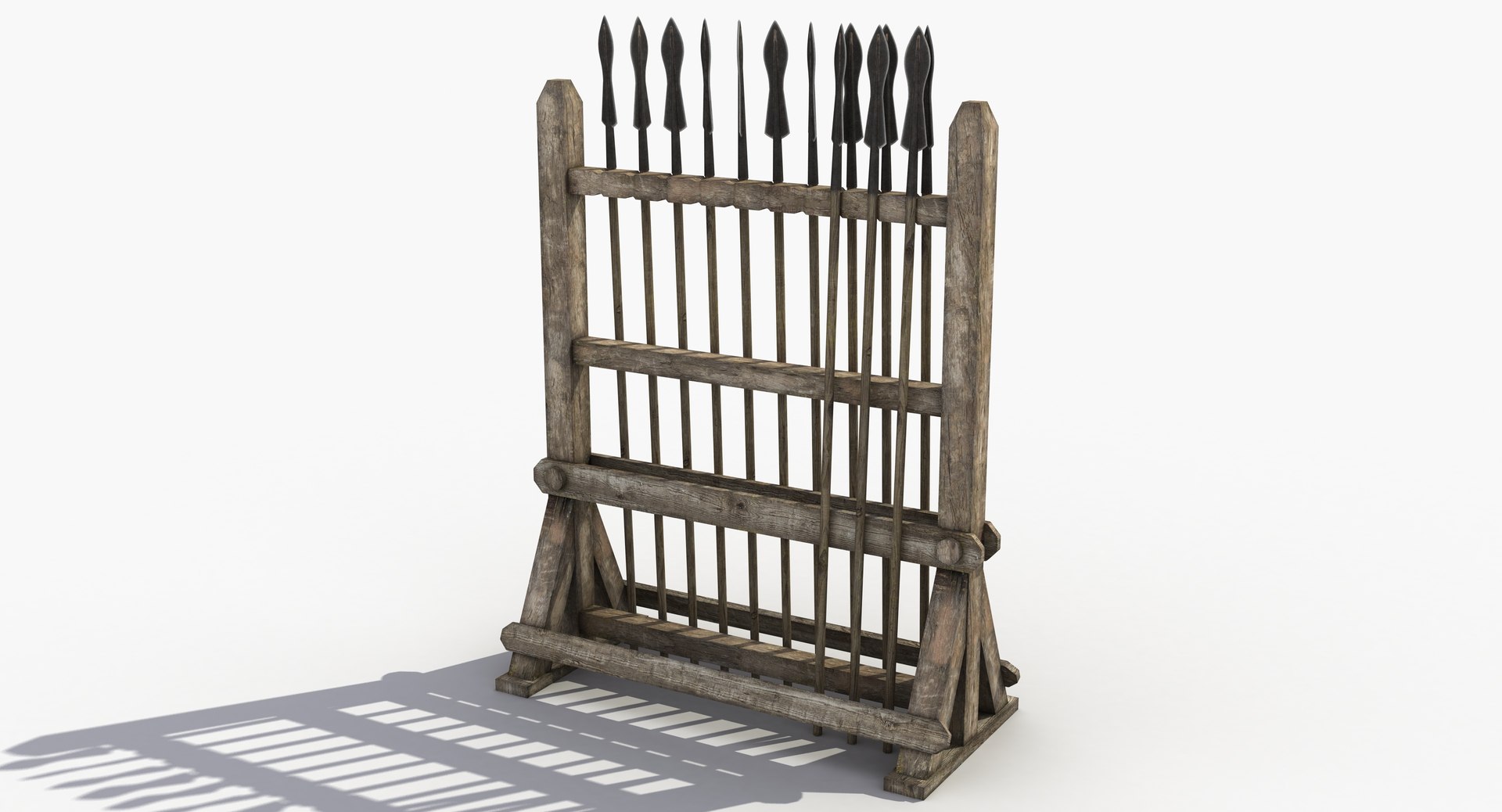 Spear Rack 3D - TurboSquid 1351047