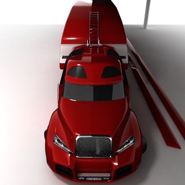 concept truck waggon 2009 3d model
