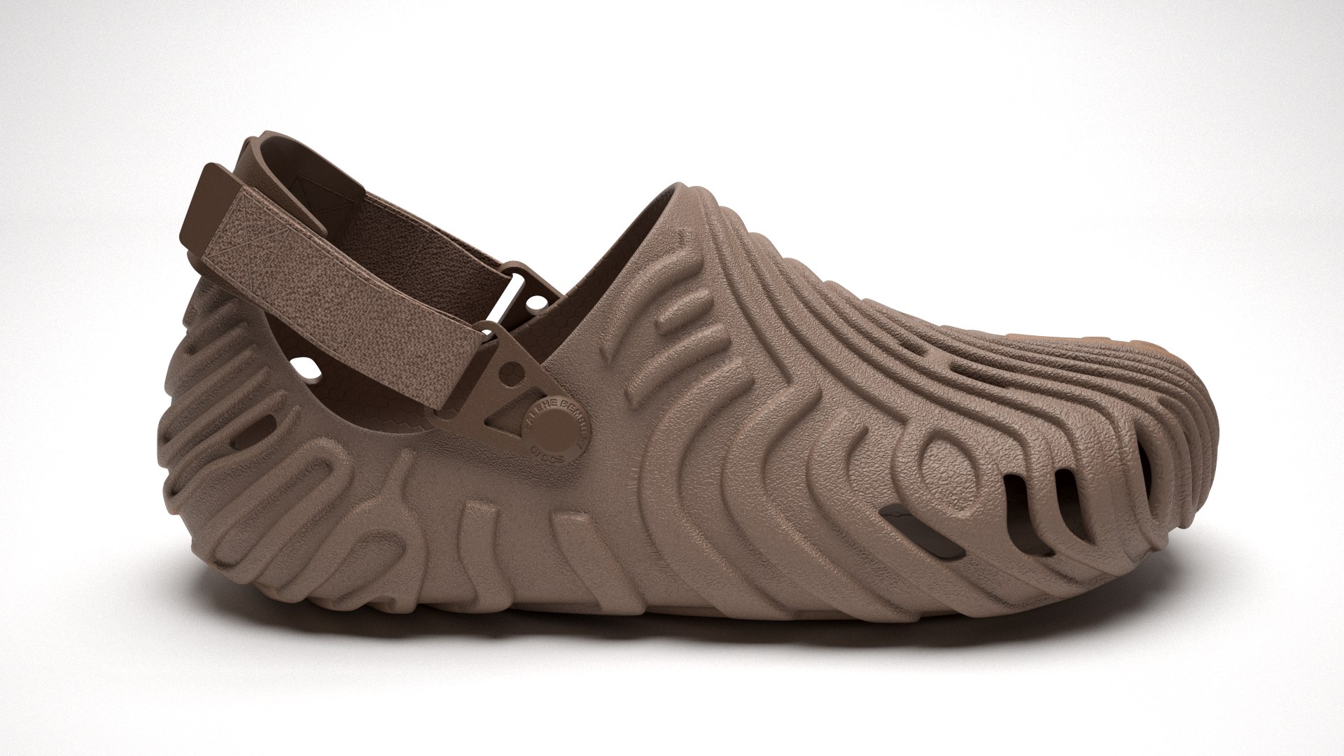 Crocs Pollex Clog Brown 3D - TurboSquid 2285817