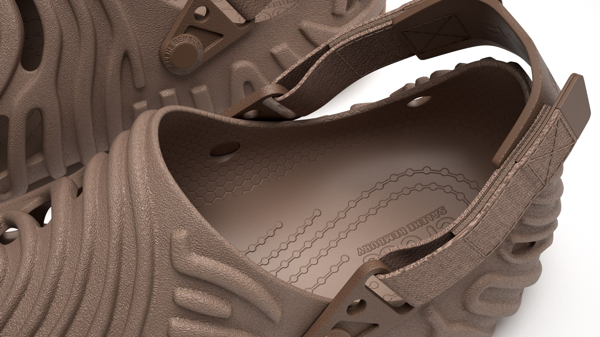 Crocs Pollex Clog Brown 3D - TurboSquid 2285817