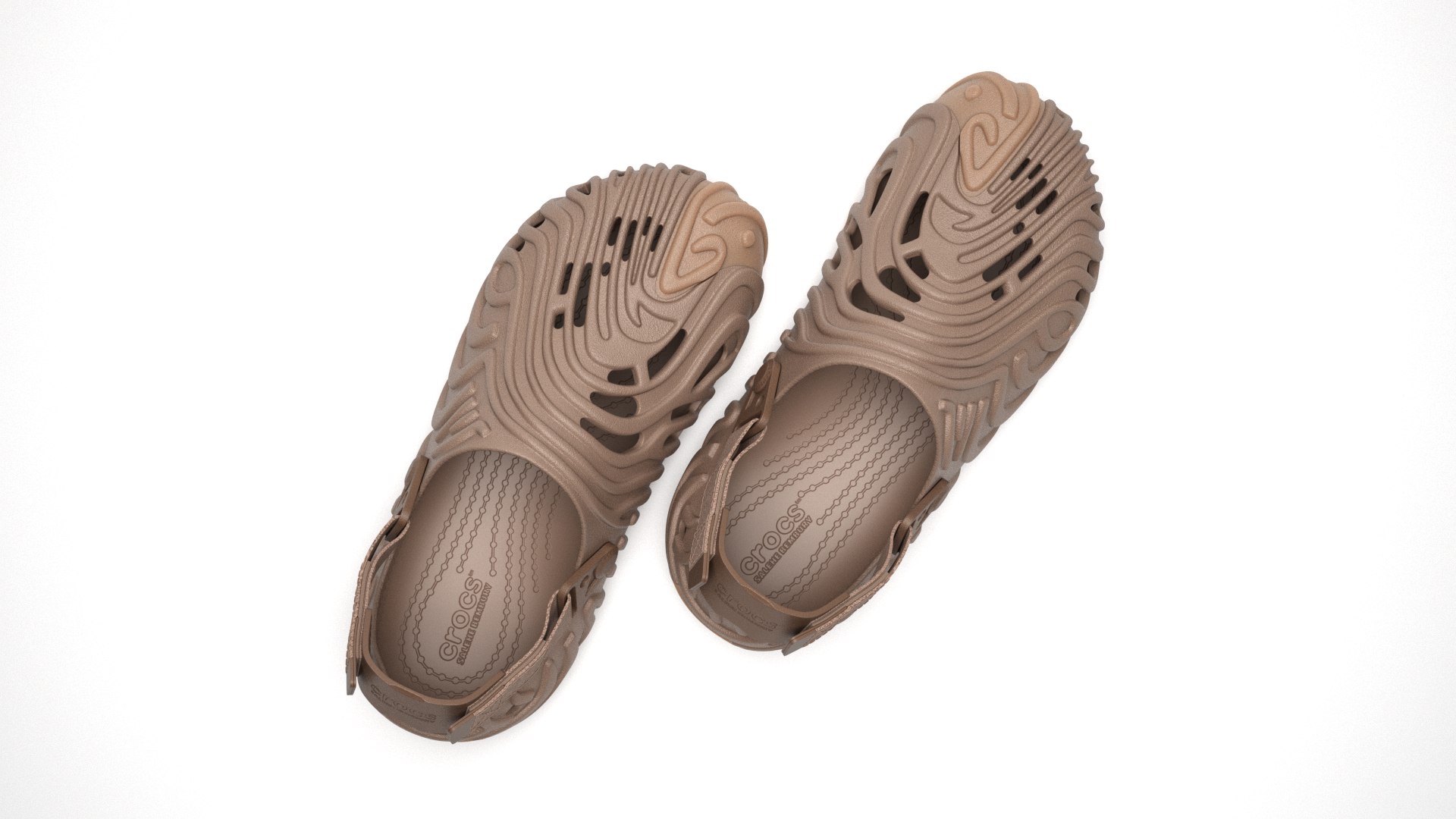 Crocs Pollex Clog Brown 3D - TurboSquid 2285817