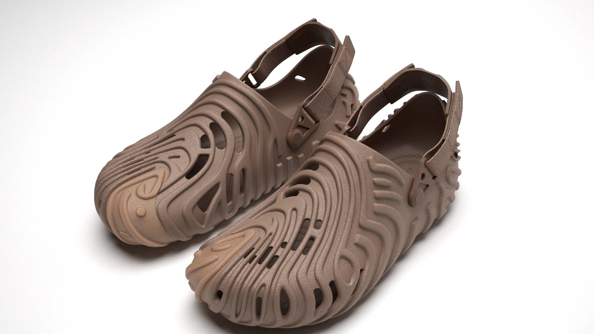 Crocs Pollex Clog Brown 3D - TurboSquid 2285817