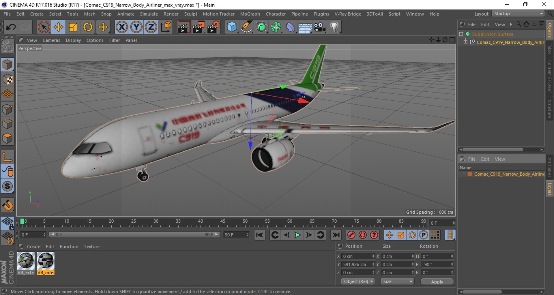 3D Comac C919 Narrow Body Airliner - TurboSquid 1772670