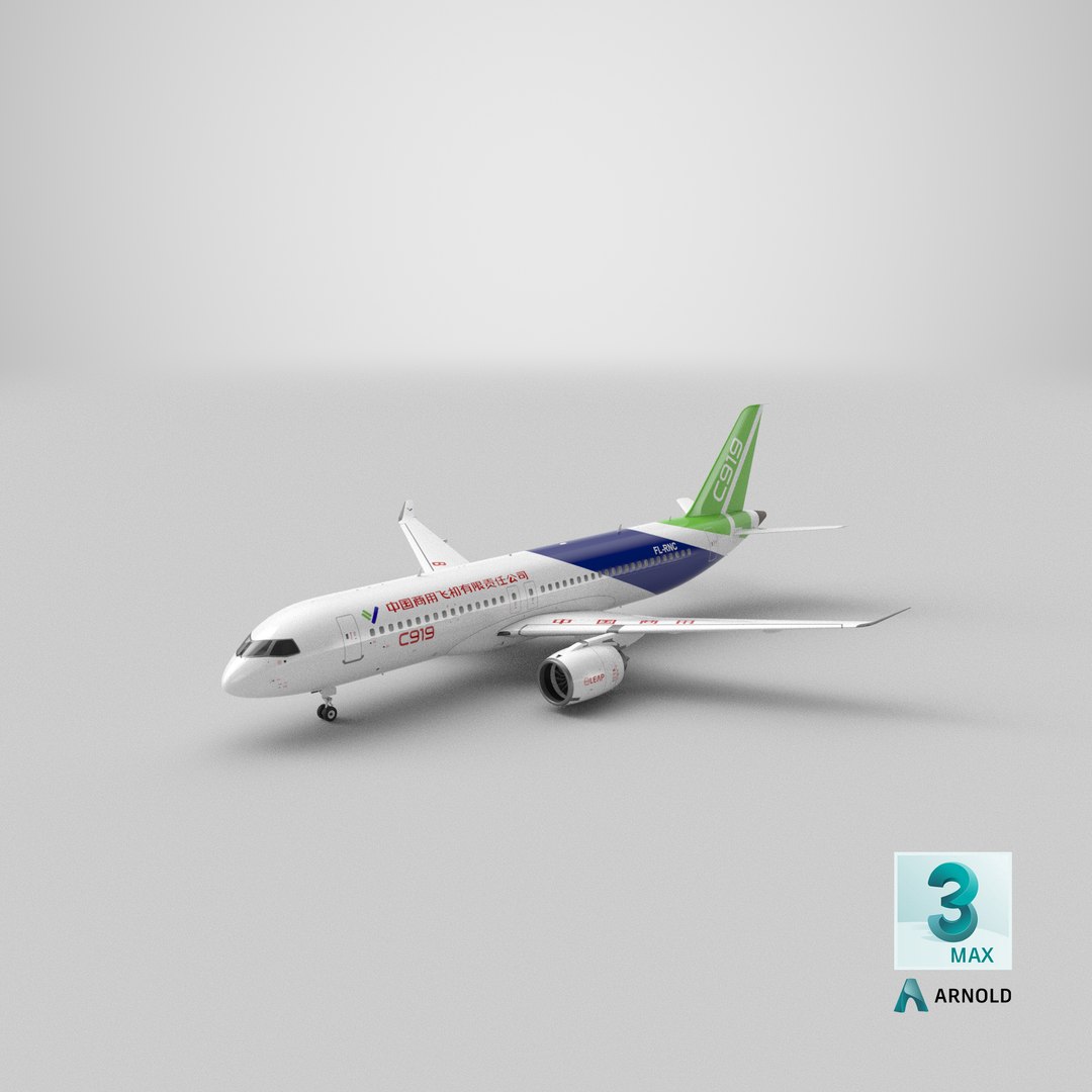 3D Comac C919 Narrow Body Airliner - TurboSquid 1772670