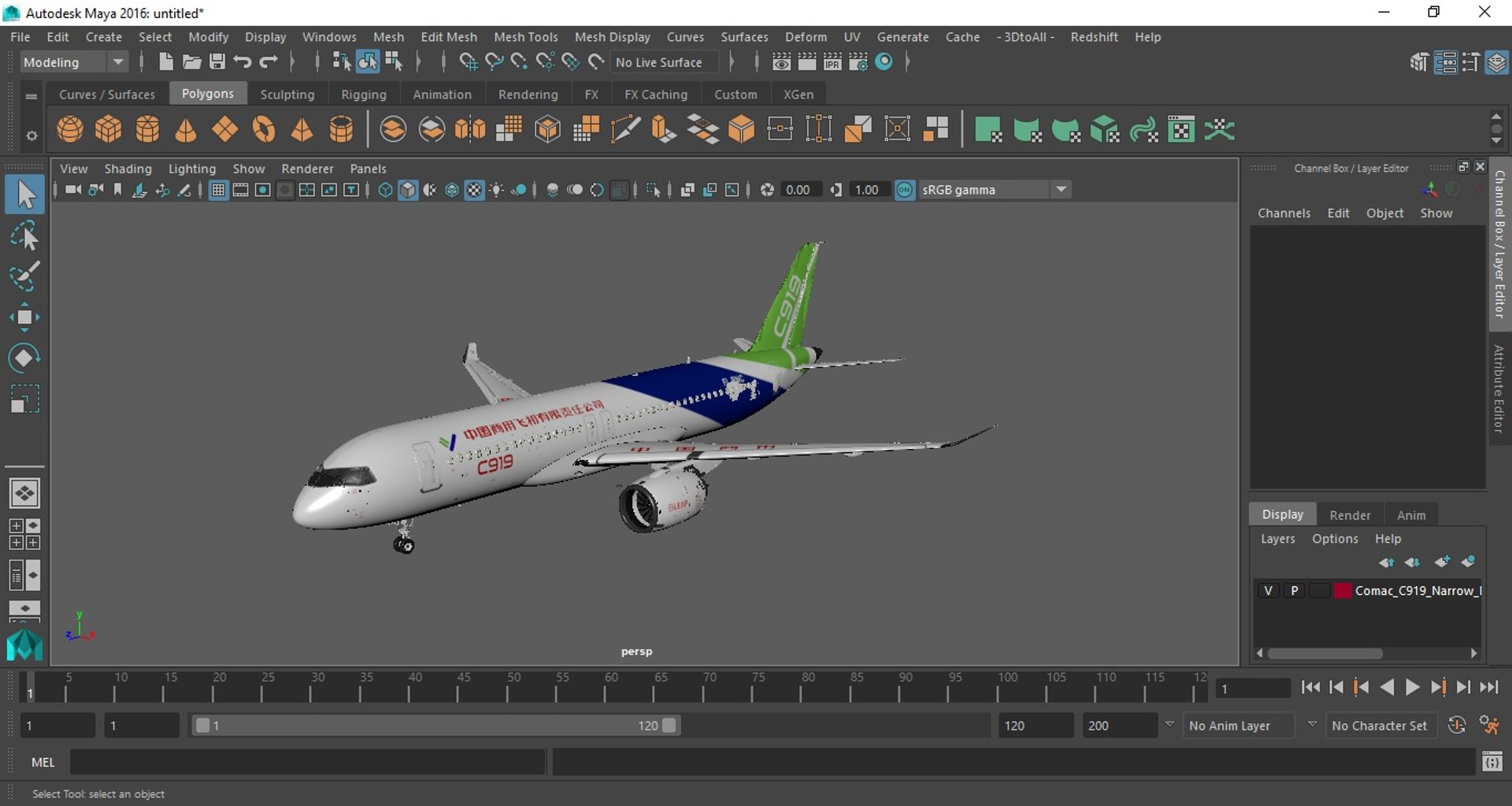 3D Comac C919 Narrow Body Airliner - TurboSquid 1772670