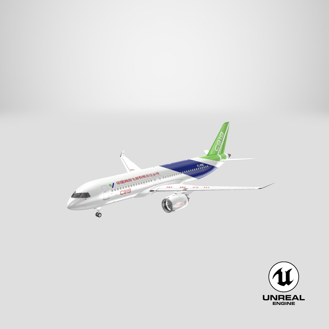 3D Comac C919 Narrow Body Airliner - TurboSquid 1772670