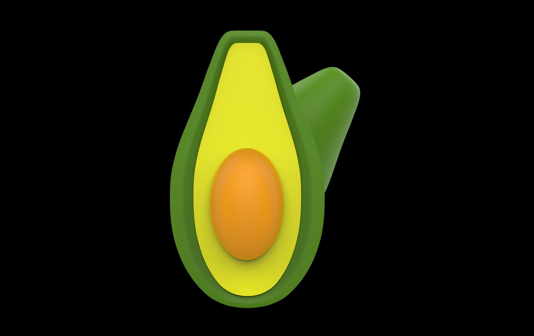 3D Avocado Low-poly 3D Model Model - TurboSquid 2338682