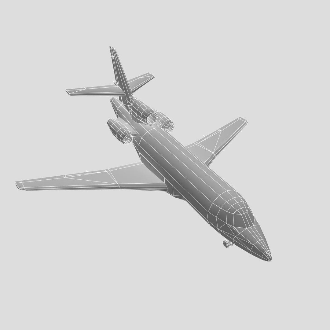 3d Model Dassault Falcon 900 Basic