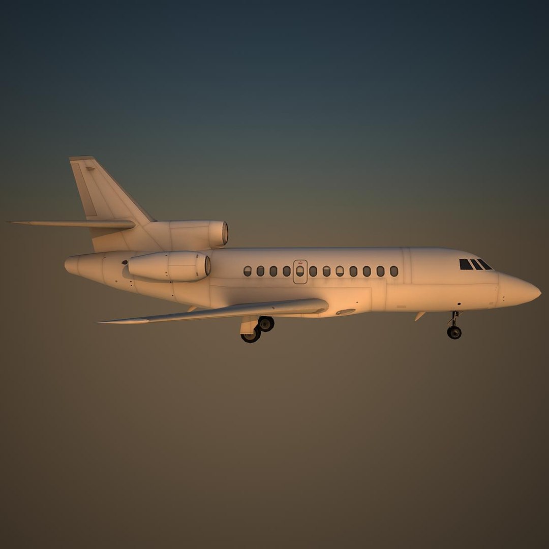 3d Model Dassault Falcon 900 Basic