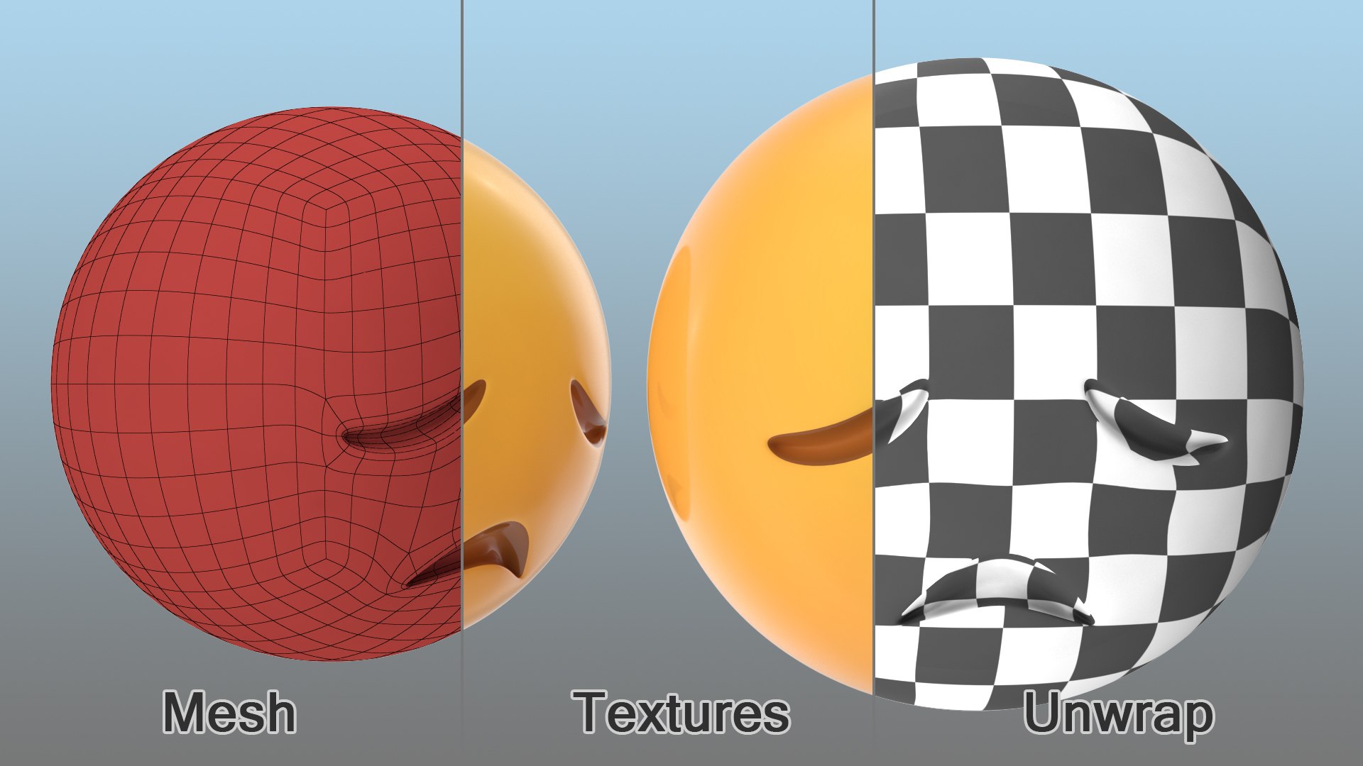 Disappointed Face Emoji 3D - TurboSquid 1531429