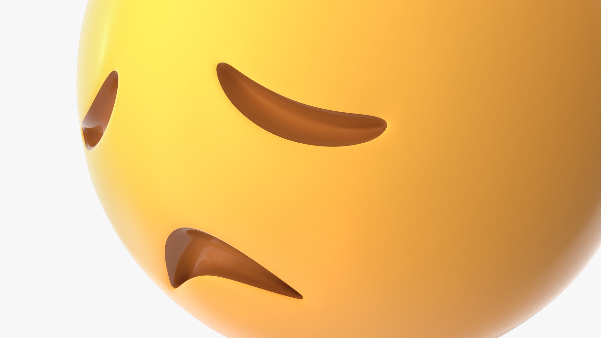 Disappointed Face Emoji 3D - TurboSquid 1531429