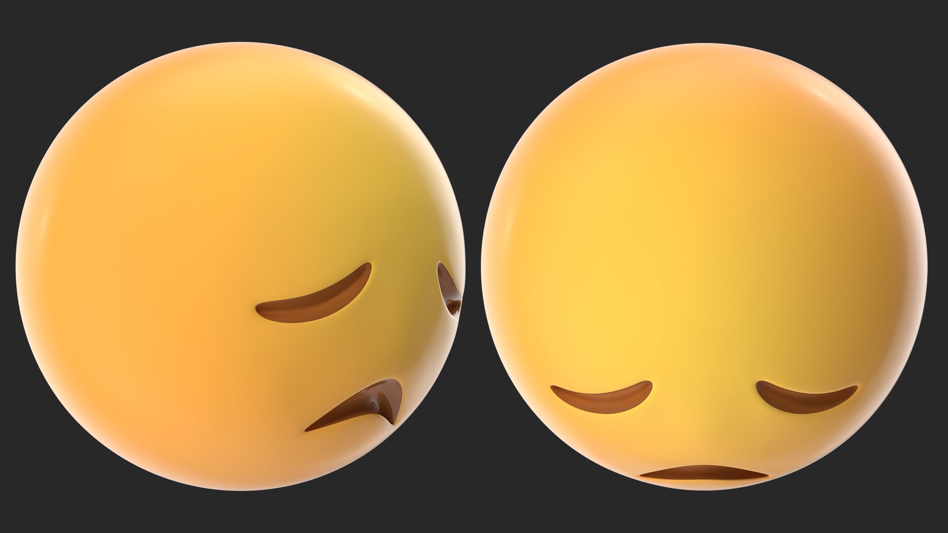 Disappointed Face Emoji 3D - TurboSquid 1531429