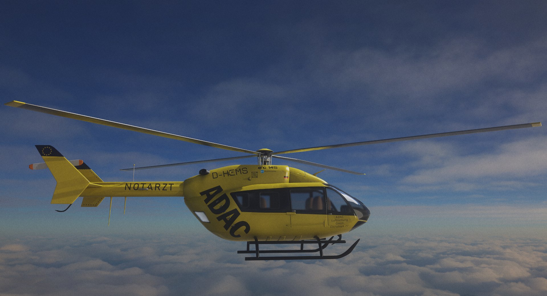 3D Eurocopter Ec 145 Model - TurboSquid 1421850