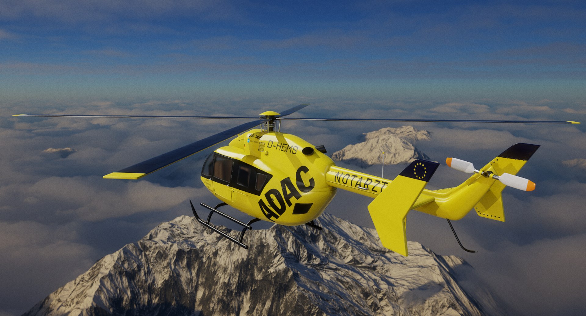 3D Eurocopter Ec 145 Model - TurboSquid 1421850
