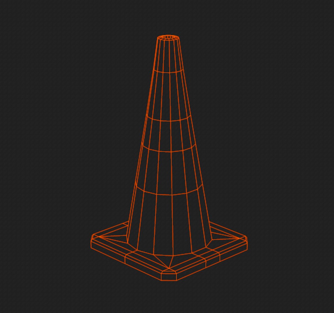 traffic cones 3d model