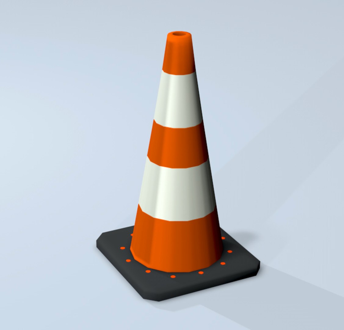 traffic cones 3d model