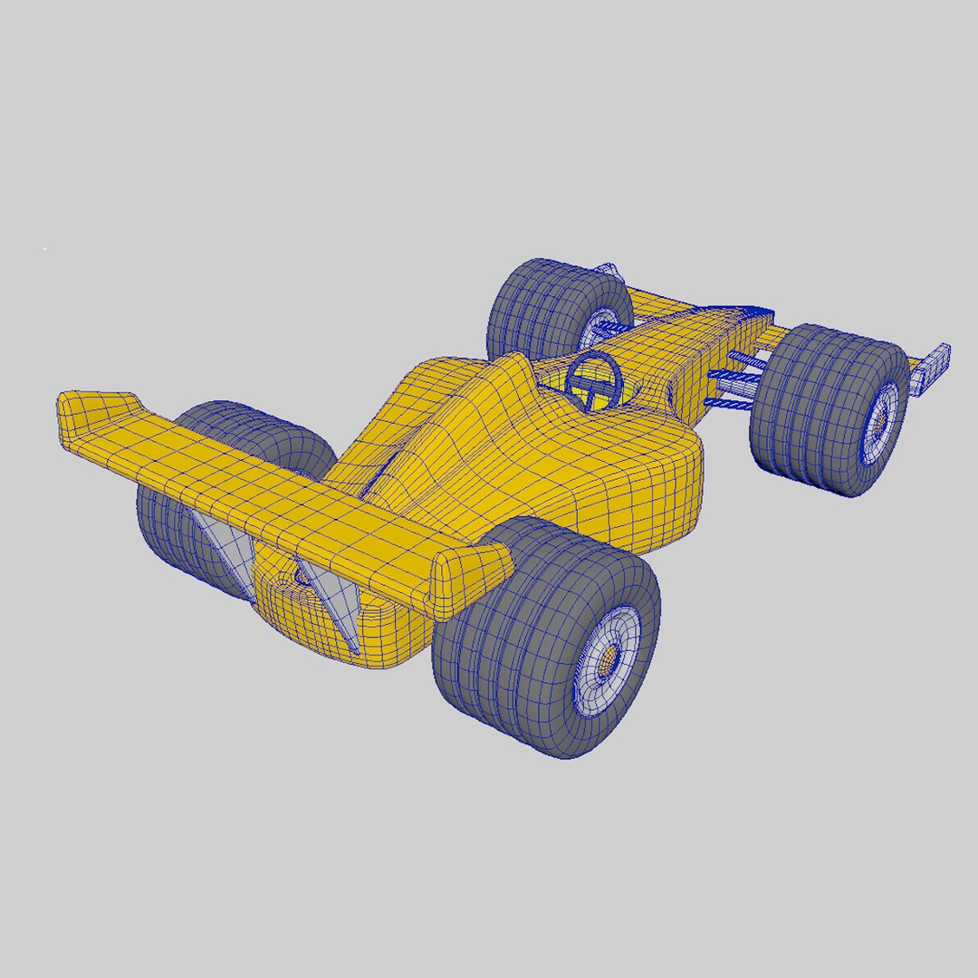 3D racing cartoon car - TurboSquid 1320464