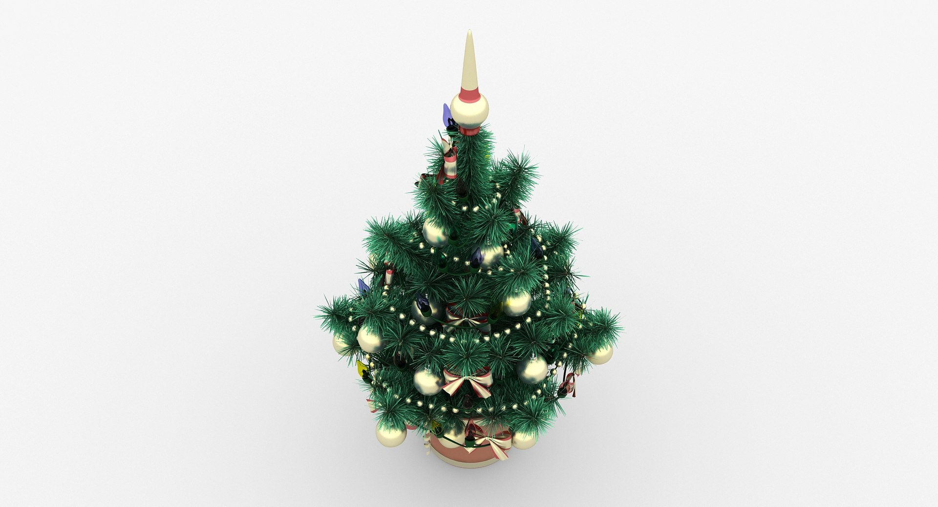 small christmas tree 2 3d model