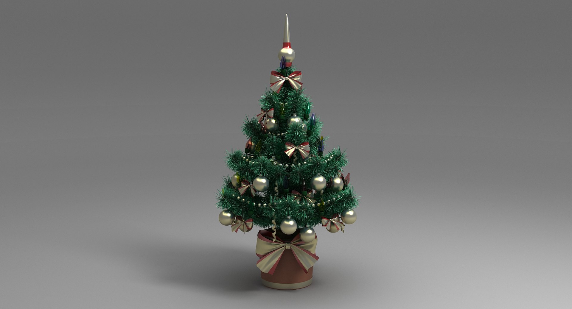 small christmas tree 2 3d model