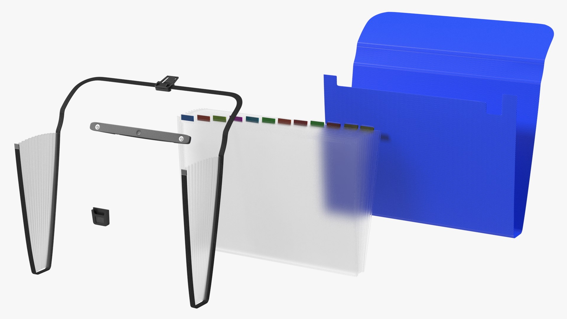 3D Expanding File Folder Blue Open - TurboSquid 1991758
