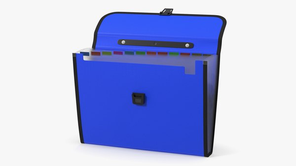 3D Expanding File Folder Blue Open - TurboSquid 1991758