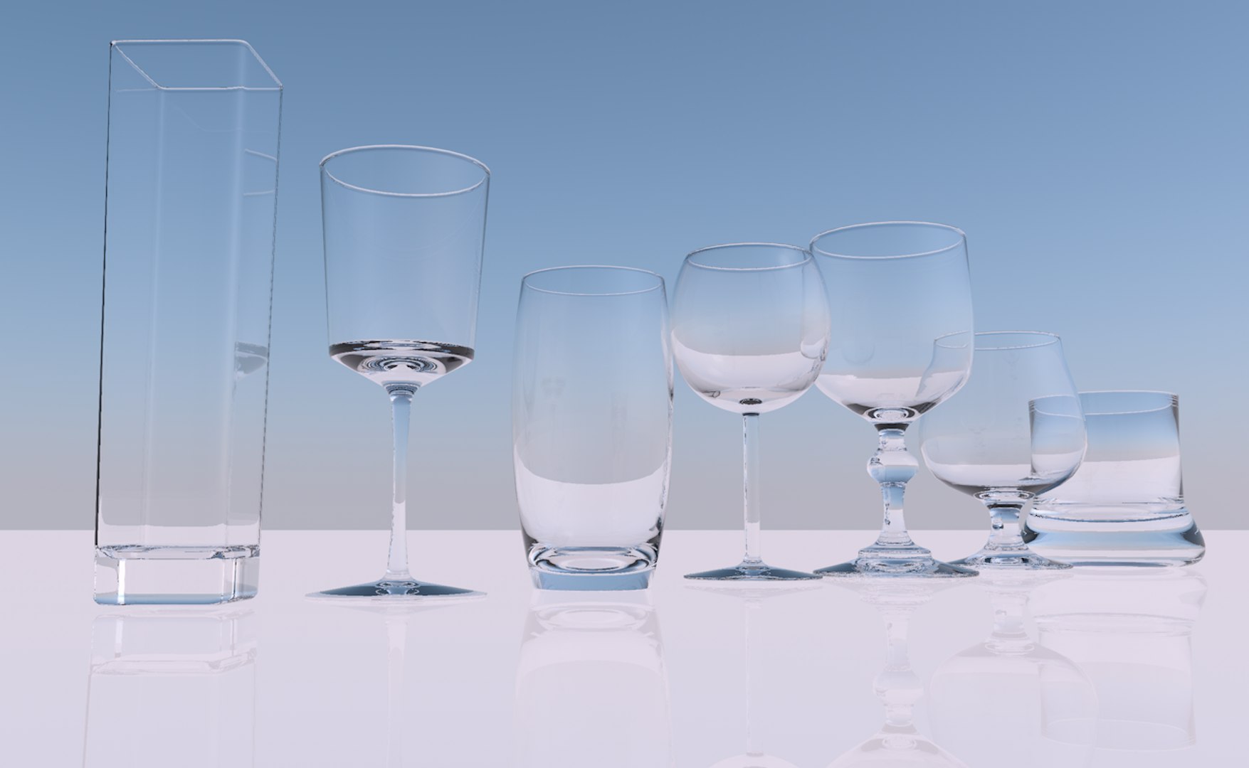 3D Pack Glasses - TurboSquid 1382765