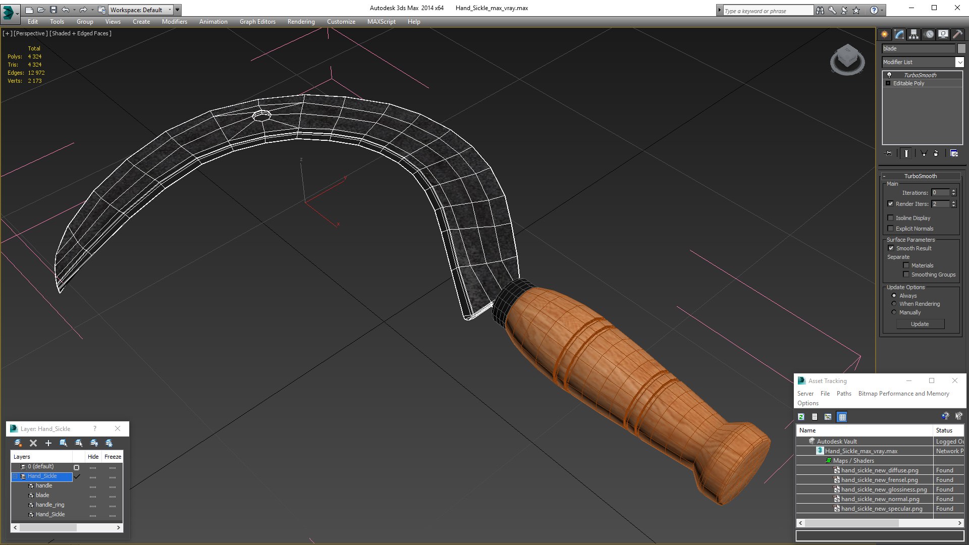 Hand Sickle 3D Model - TurboSquid 1766208