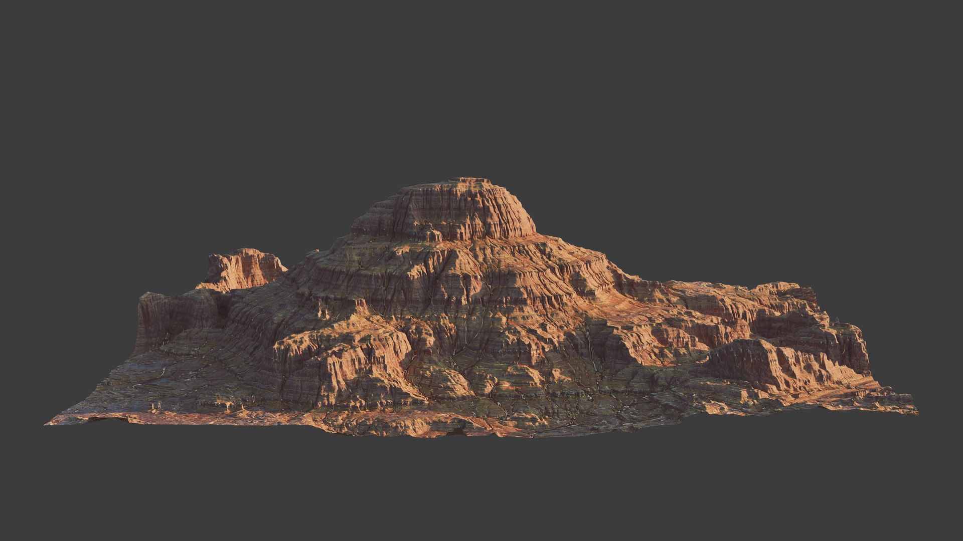 8K Detailed Cliff Landscape 3D Model - TurboSquid 1811974
