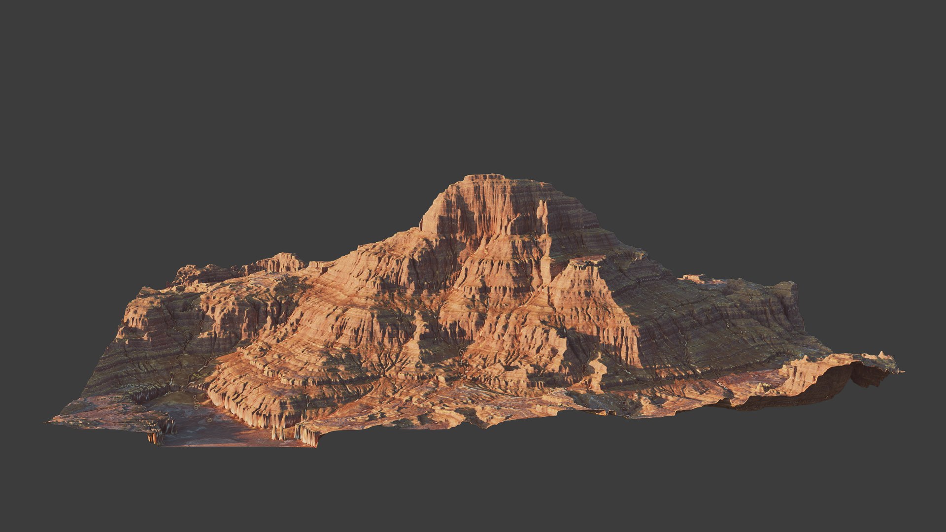 8K Detailed Cliff Landscape 3D Model - TurboSquid 1811974