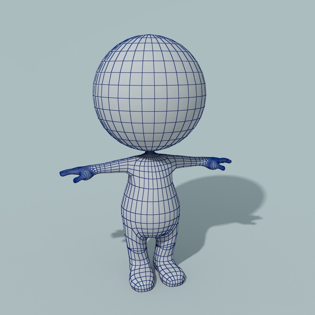 3D Stickman Character Simple - TurboSquid 1586746