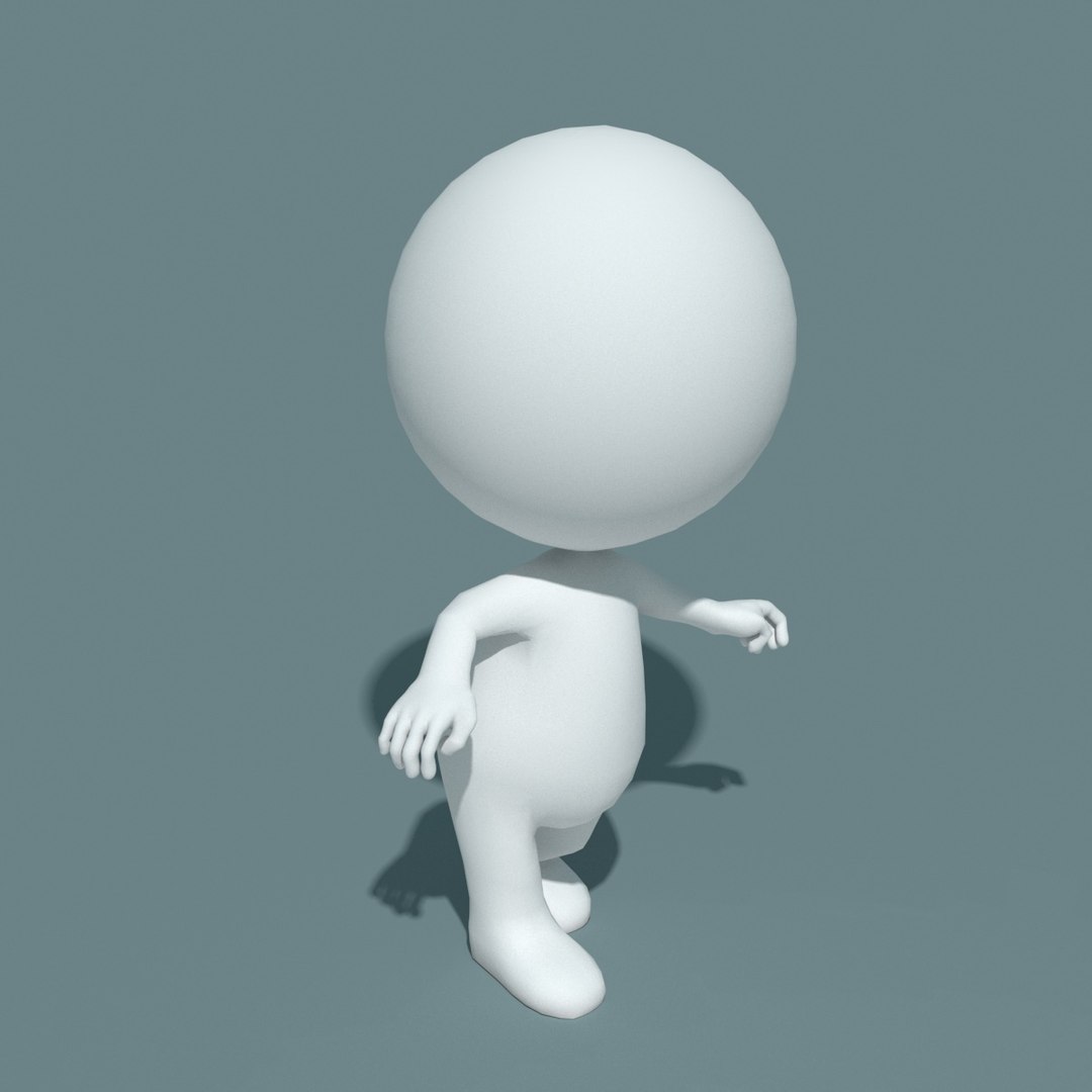 3D Stickman Character Simple - TurboSquid 1586746