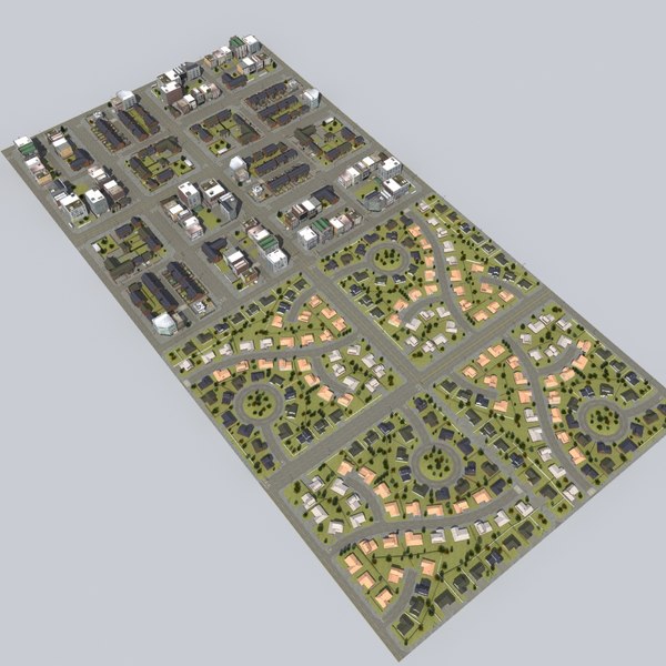 3d residential development model