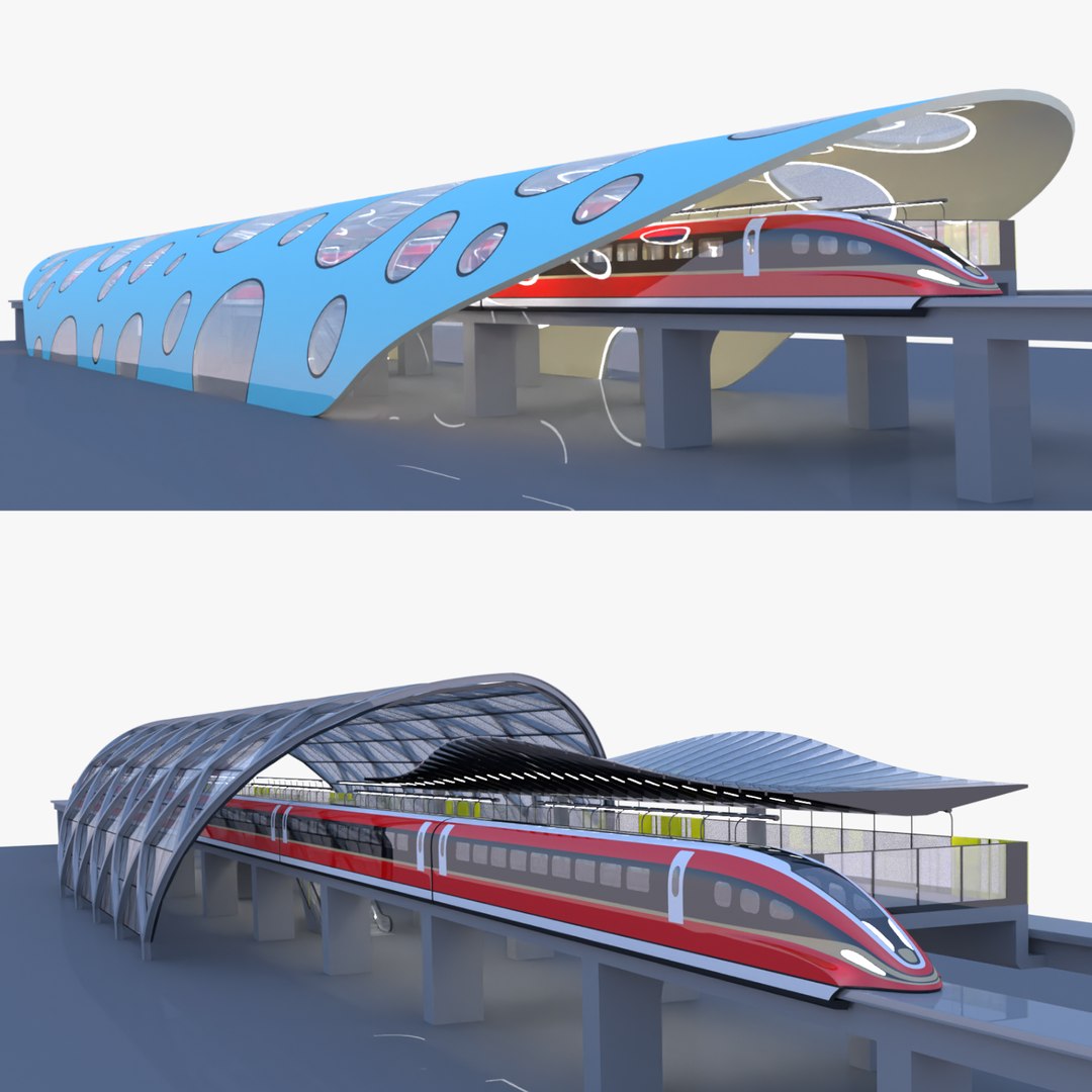 3D Maglev Stations Collection - TurboSquid 2087137