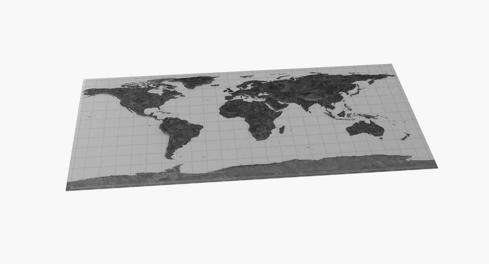 3D Model World Topographic Map W Basin - TurboSquid 2320070