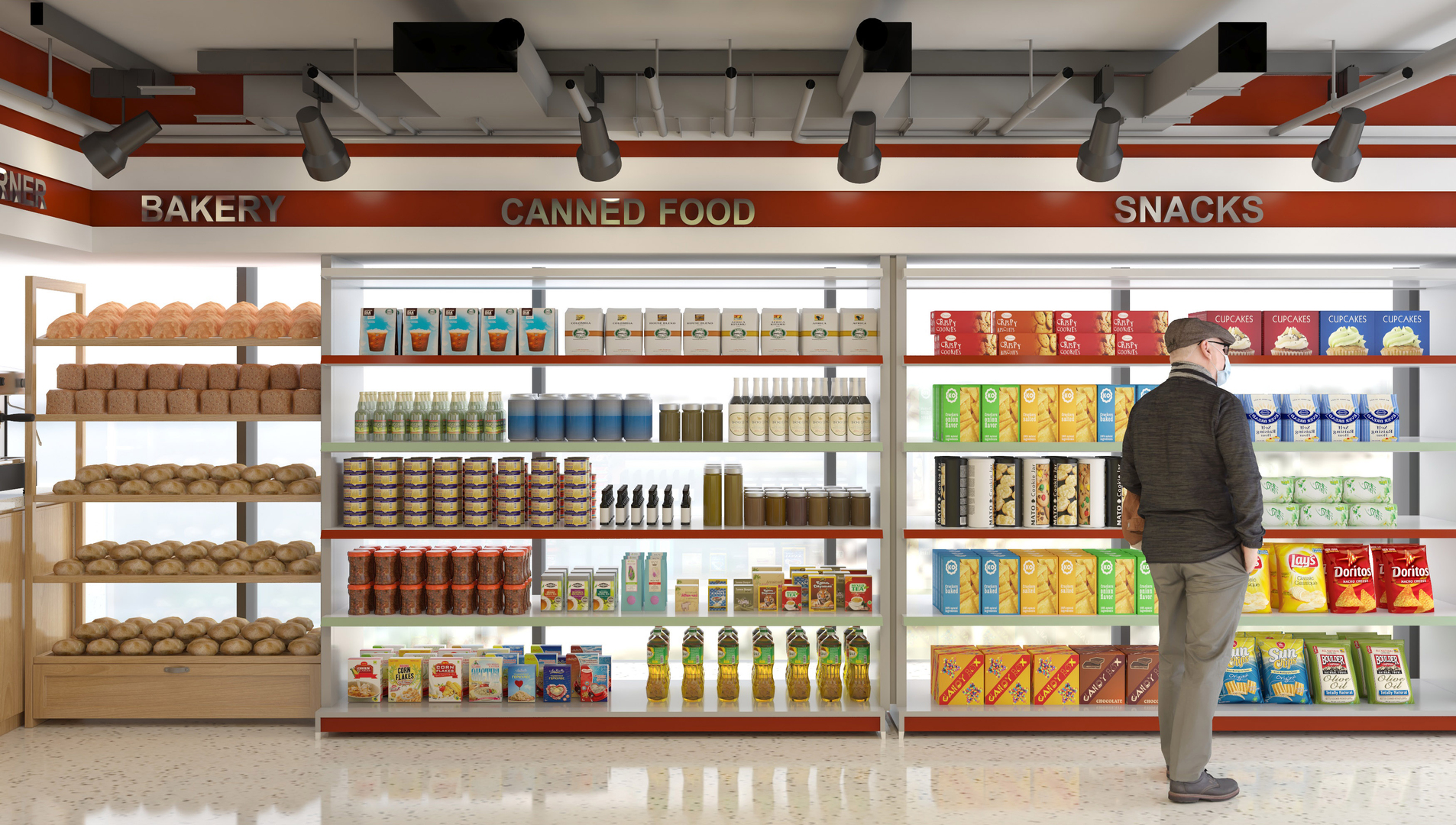 3D Grocery store - TurboSquid 1723628