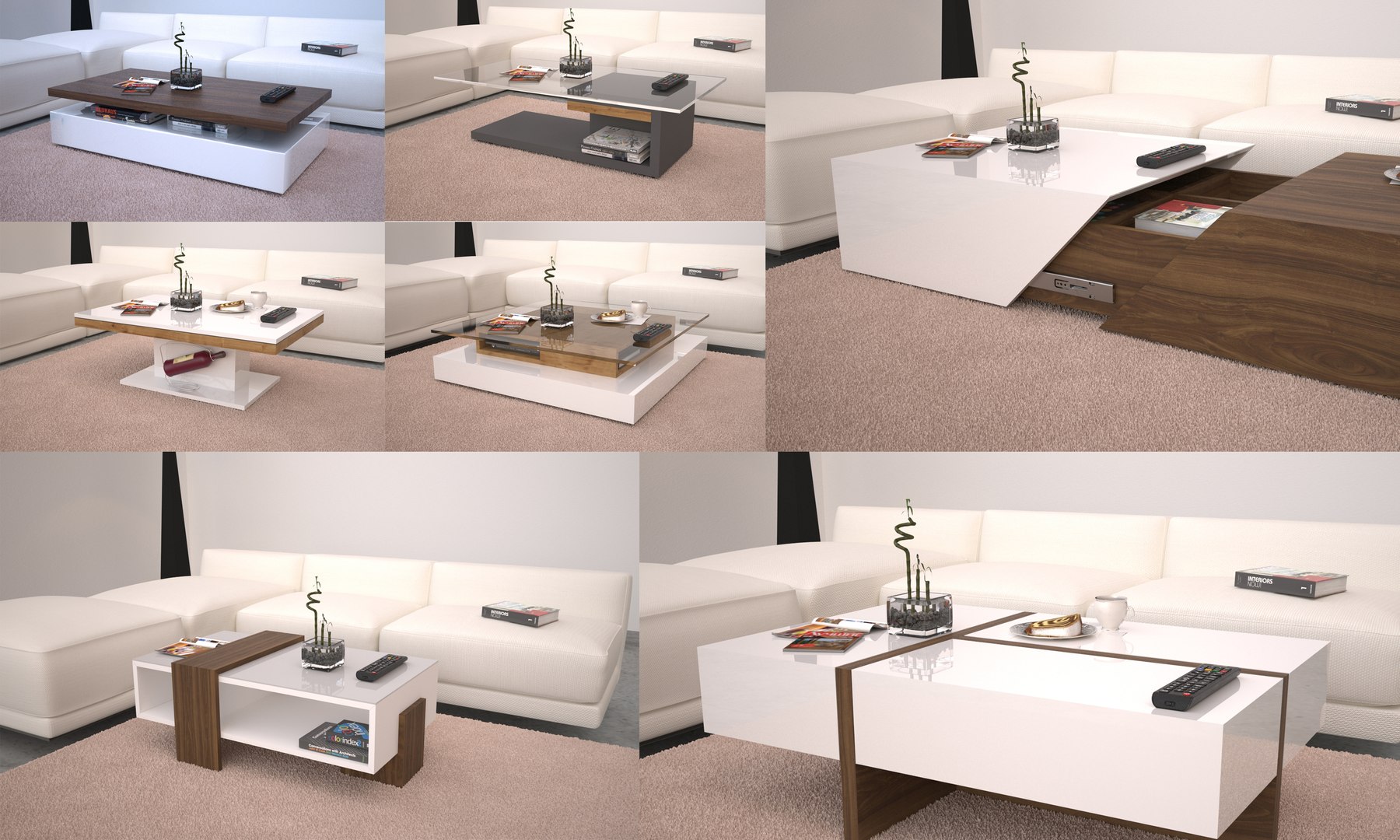 3D Modern Coffe Table - TurboSquid 1195571