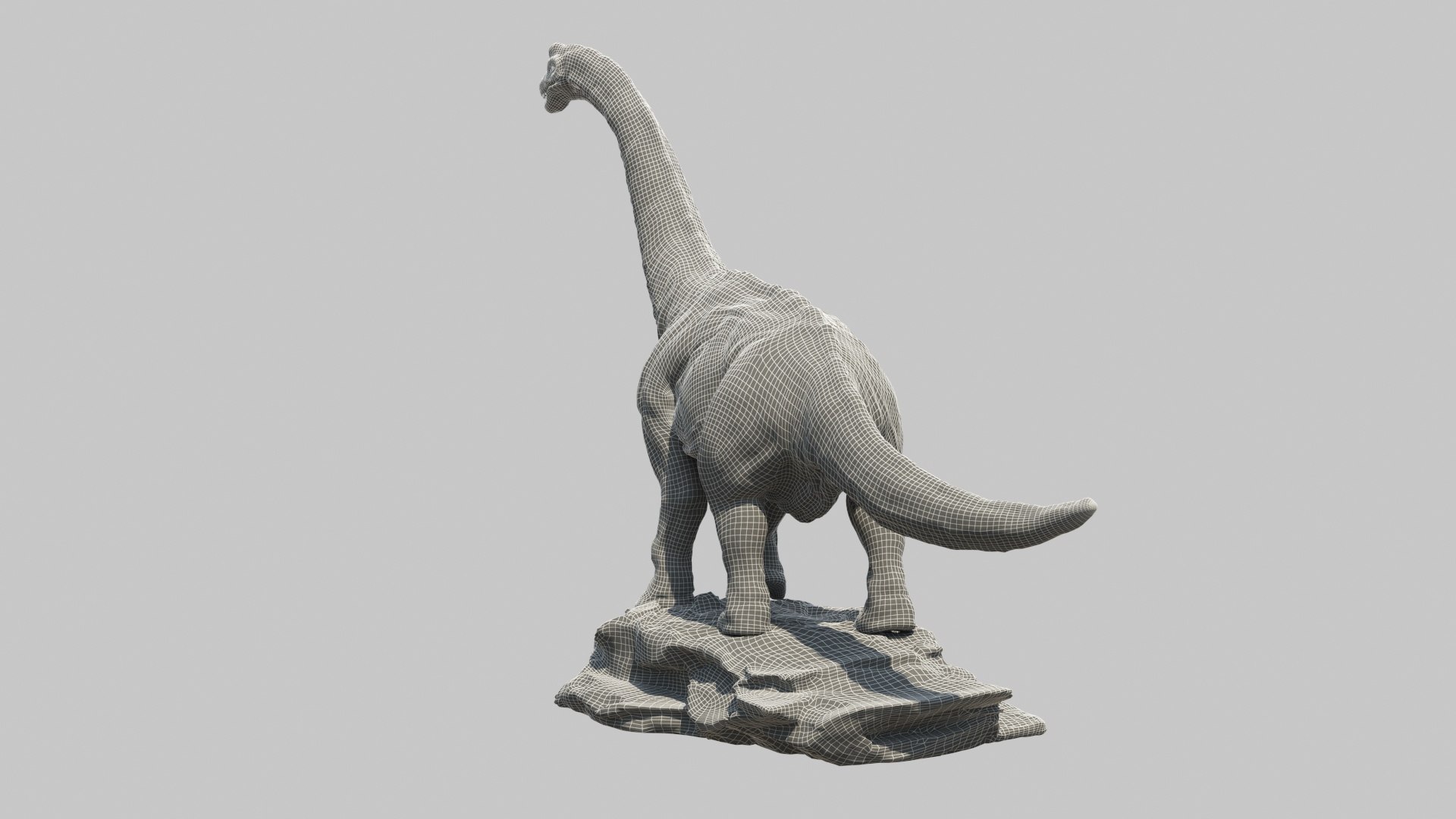 3D Brachiosaurus Statue Model - TurboSquid 1939363