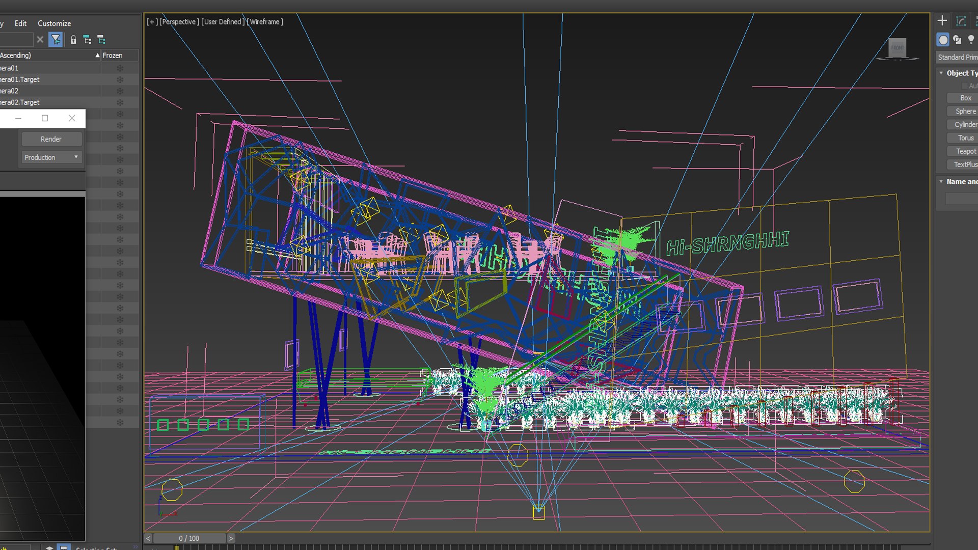 4 Side Open Stand 3D - TurboSquid 1995169