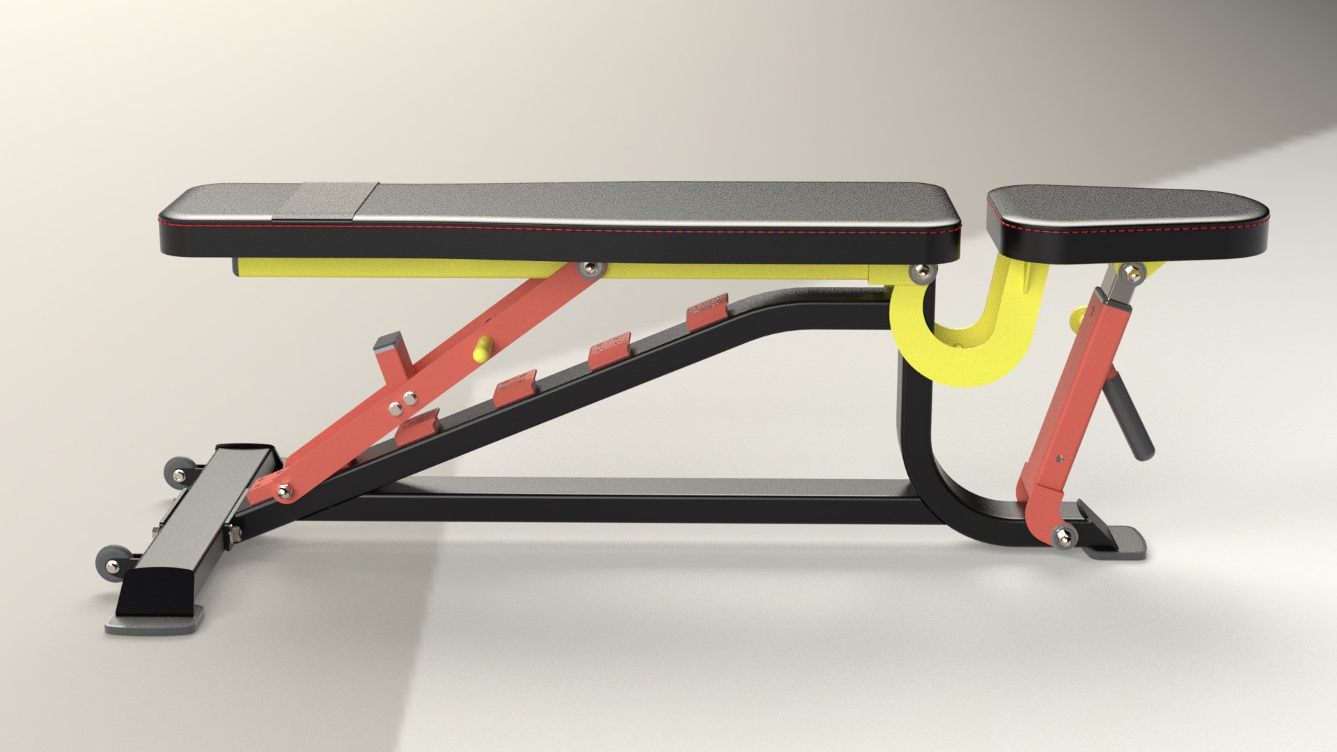 3D Professional Multi Adjustable Bench Cad Model - TurboSquid 1754224