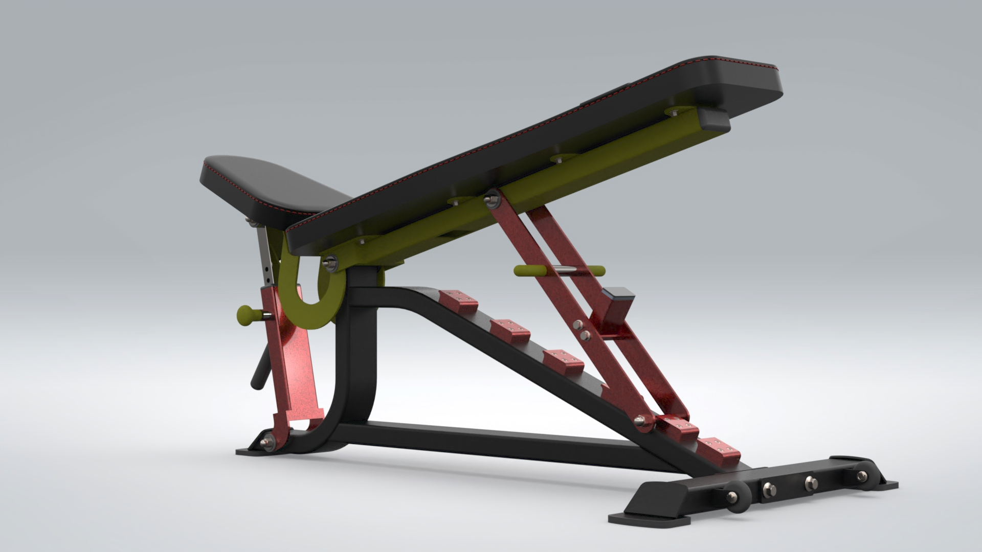 3D Professional Multi Adjustable Bench Cad Model - TurboSquid 1754224