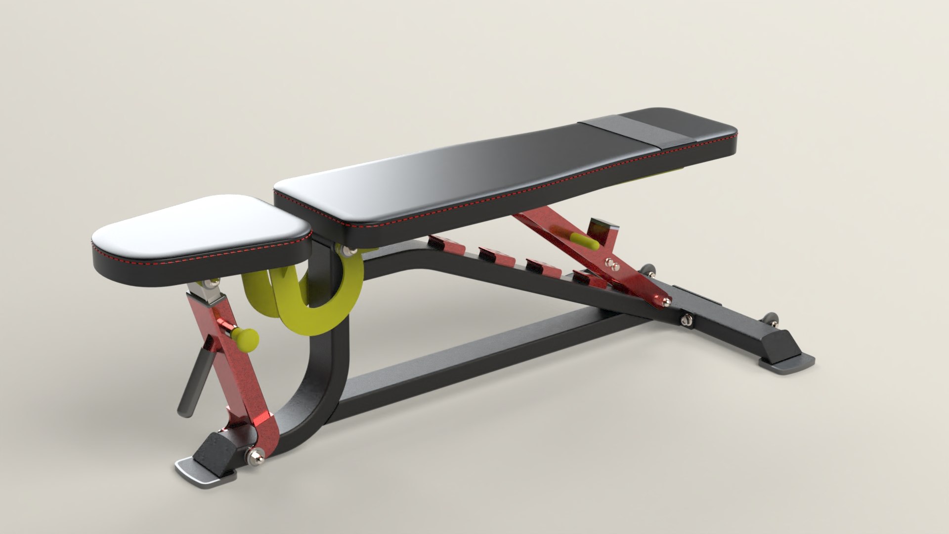 3D Professional Multi Adjustable Bench Cad Model - TurboSquid 1754224