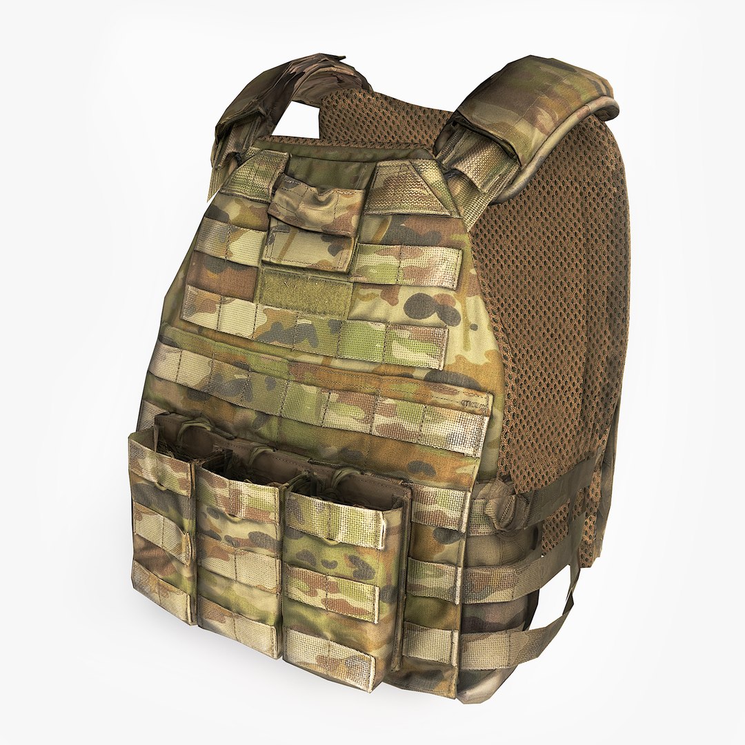 Combat Vest ADF TBAS Tier 2 Australian Defence Force 3D model ...