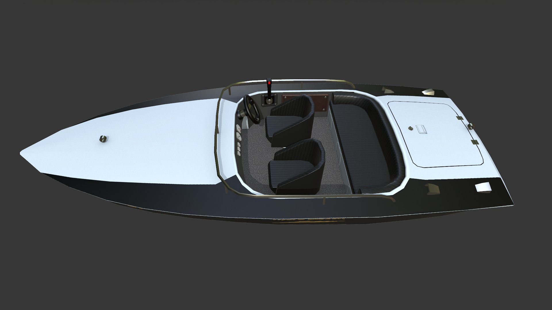 Speedboat Low-poly PBR Model - TurboSquid 2094398