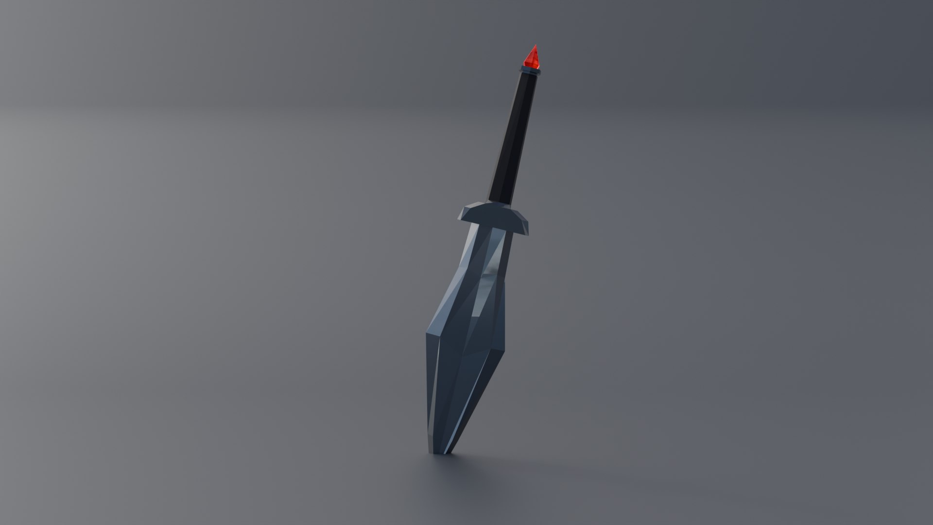 3D Battle Dagger With Ruby - TurboSquid 2380234