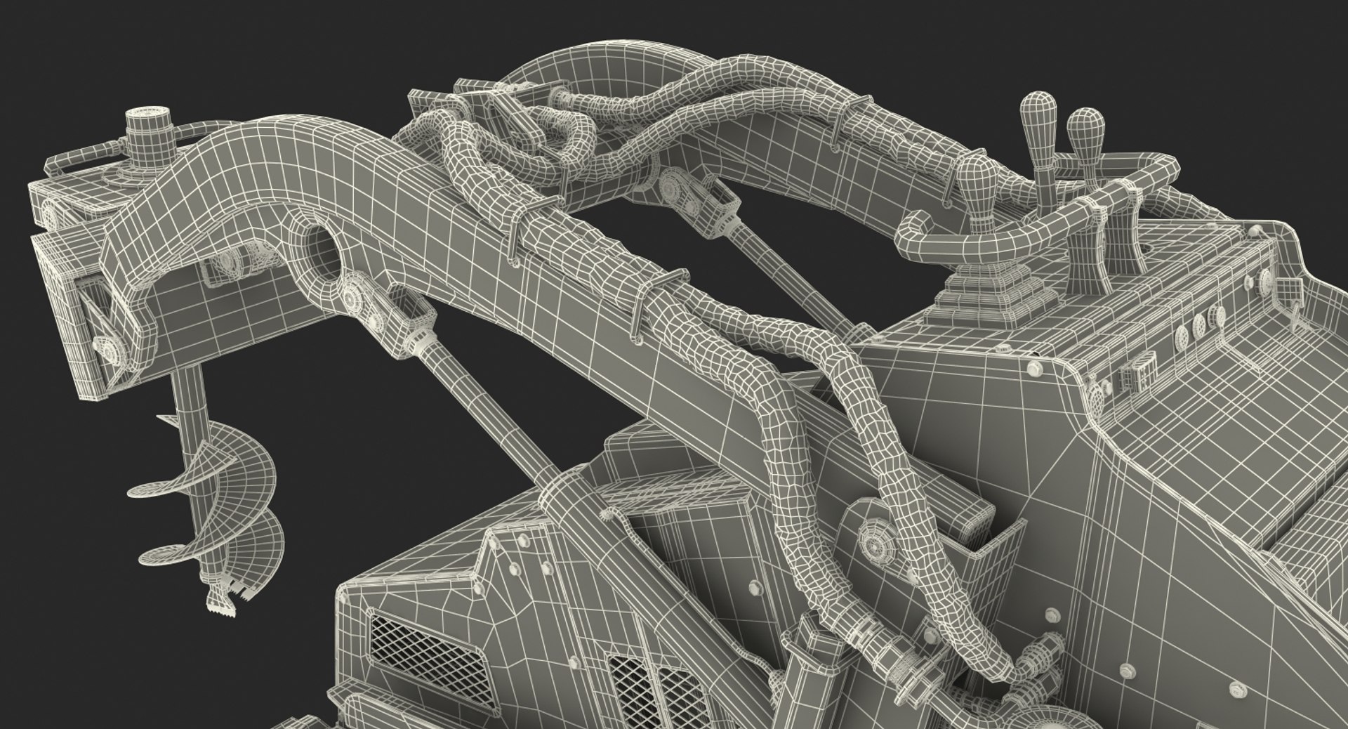 3D mini skid steer loader - TurboSquid 1382083